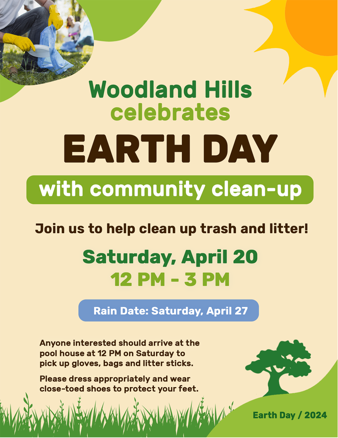 Celebrating 2024 Earth Day with Community Cleanup – Woodland Hills HOA